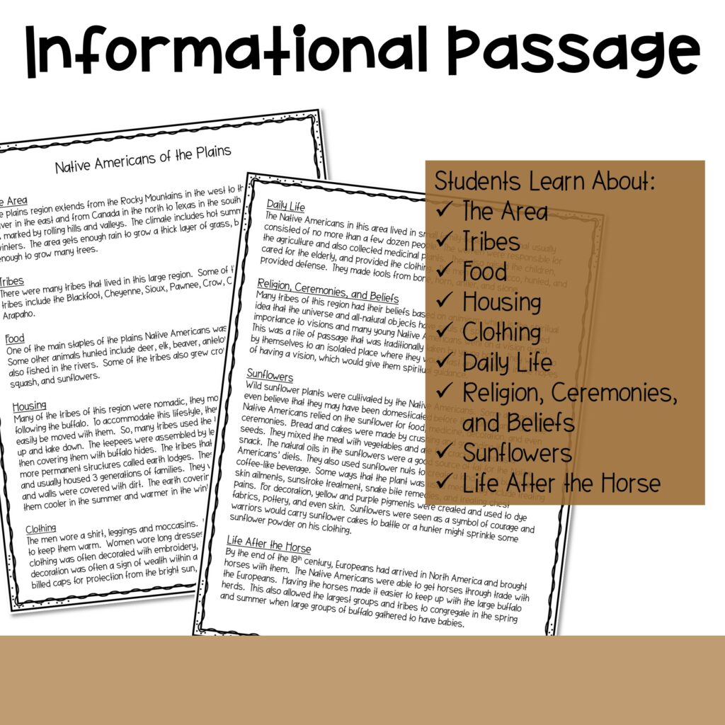 Native Americans of the Plains Region - 5th Grade Native Americans ...