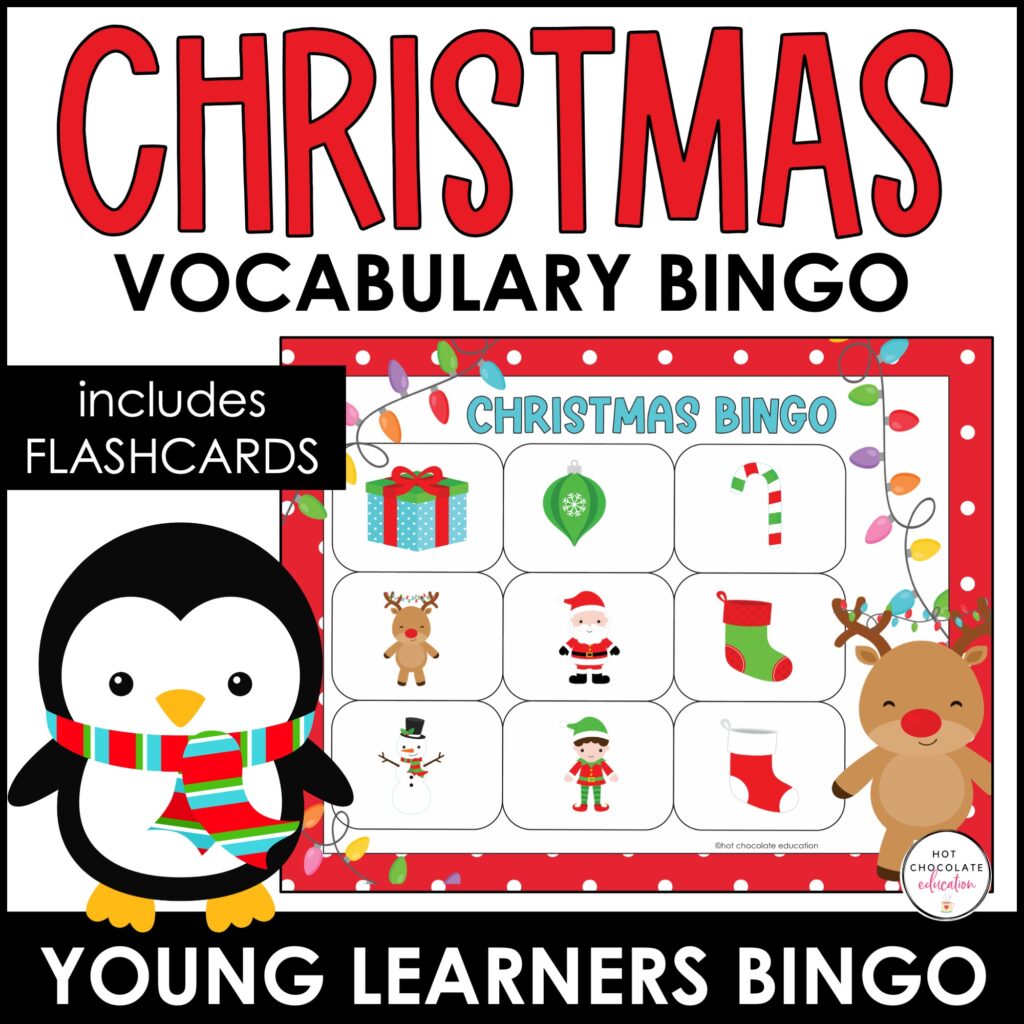 EASY Christmas Bingo and flashcard set for Pre-K and Kindergarten ...