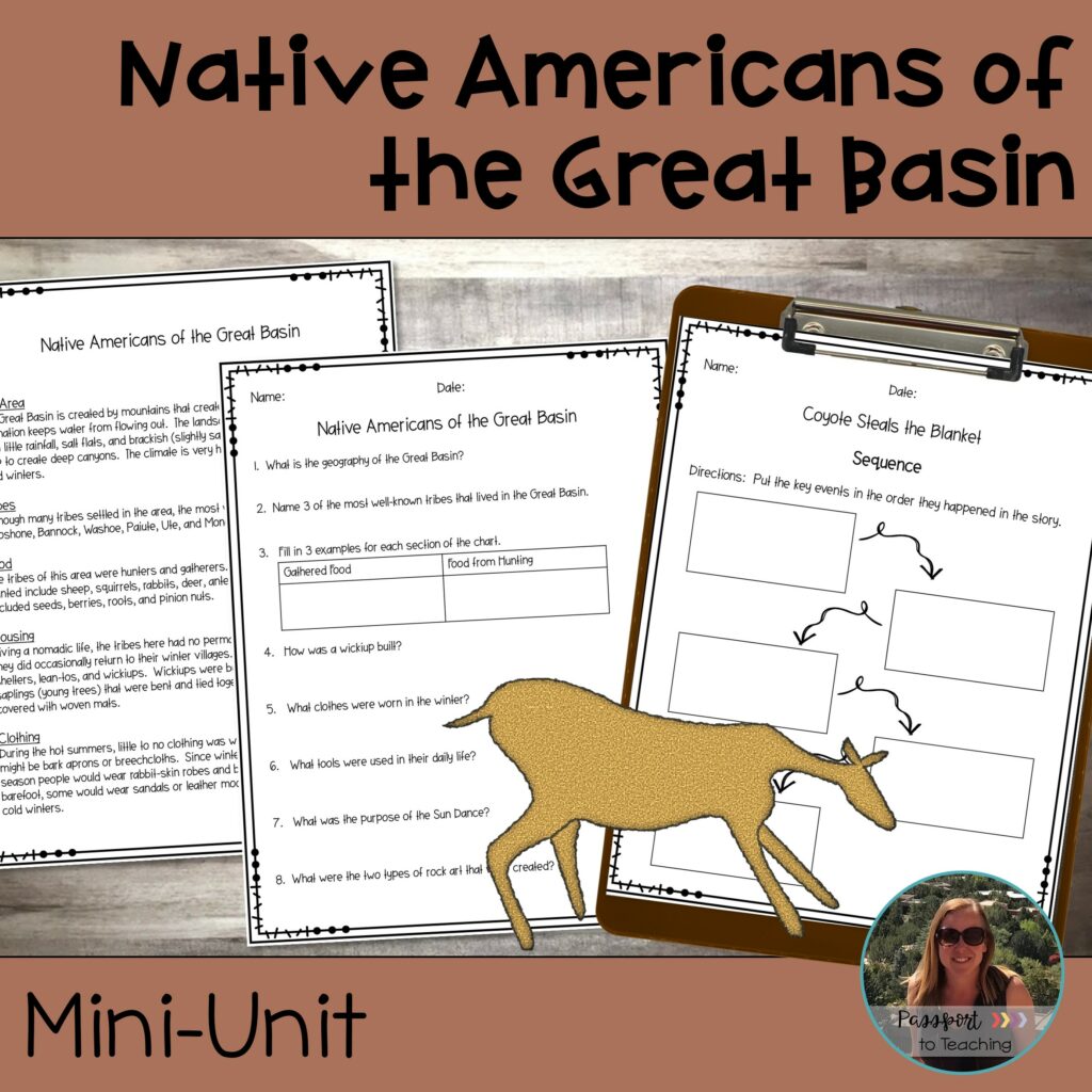 Native Americans of the Great Basin Region - 5th Grade Native Americans ...