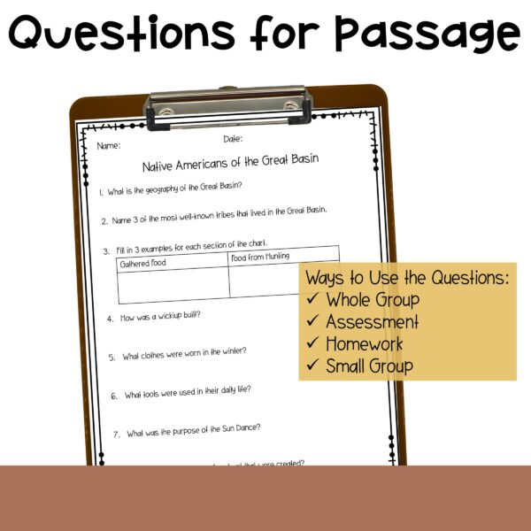 Native Americans of the Great Basin Region - 5th Grade Native Americans ...