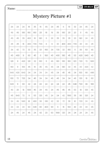 Christmas Math Mystery Pictures Grade 4: Addition Subtraction ...