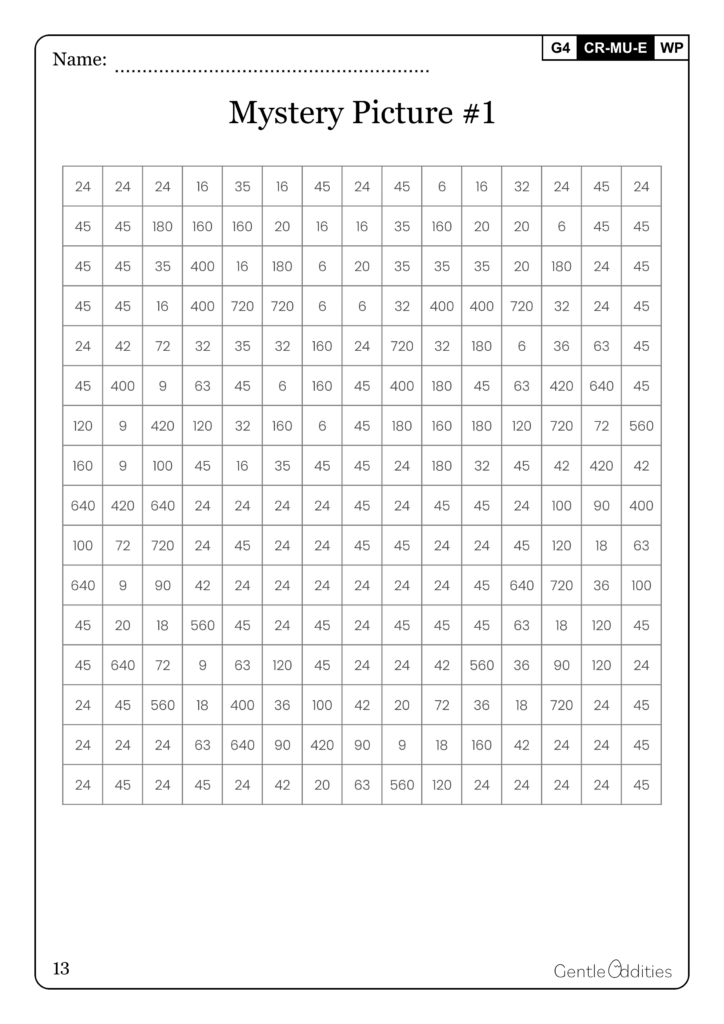 Christmas Math Mystery Pictures Grade 4: Addition Subtraction ...