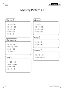 Christmas Math Mystery Pictures Grade 5: Addition Subtraction ...