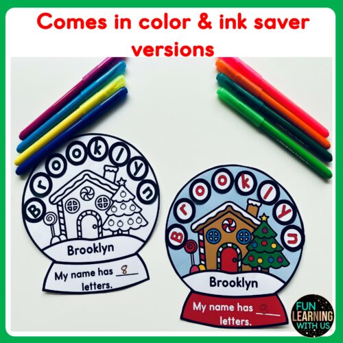 Editable Christmas Snow Globe Name Crafts | Winter Name Craft Activity ...