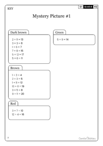 Christmas Math Mystery Pictures Grade 1: Additions Subtractions | Made ...