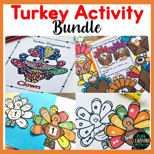 Build a Turkey Activity Bundle | Thanksgiving Fine Motor Skill Activity ...