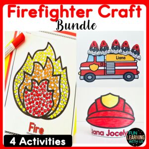 Firefighter Theme Craft Bundle | Community Helpers Activity | Made By ...