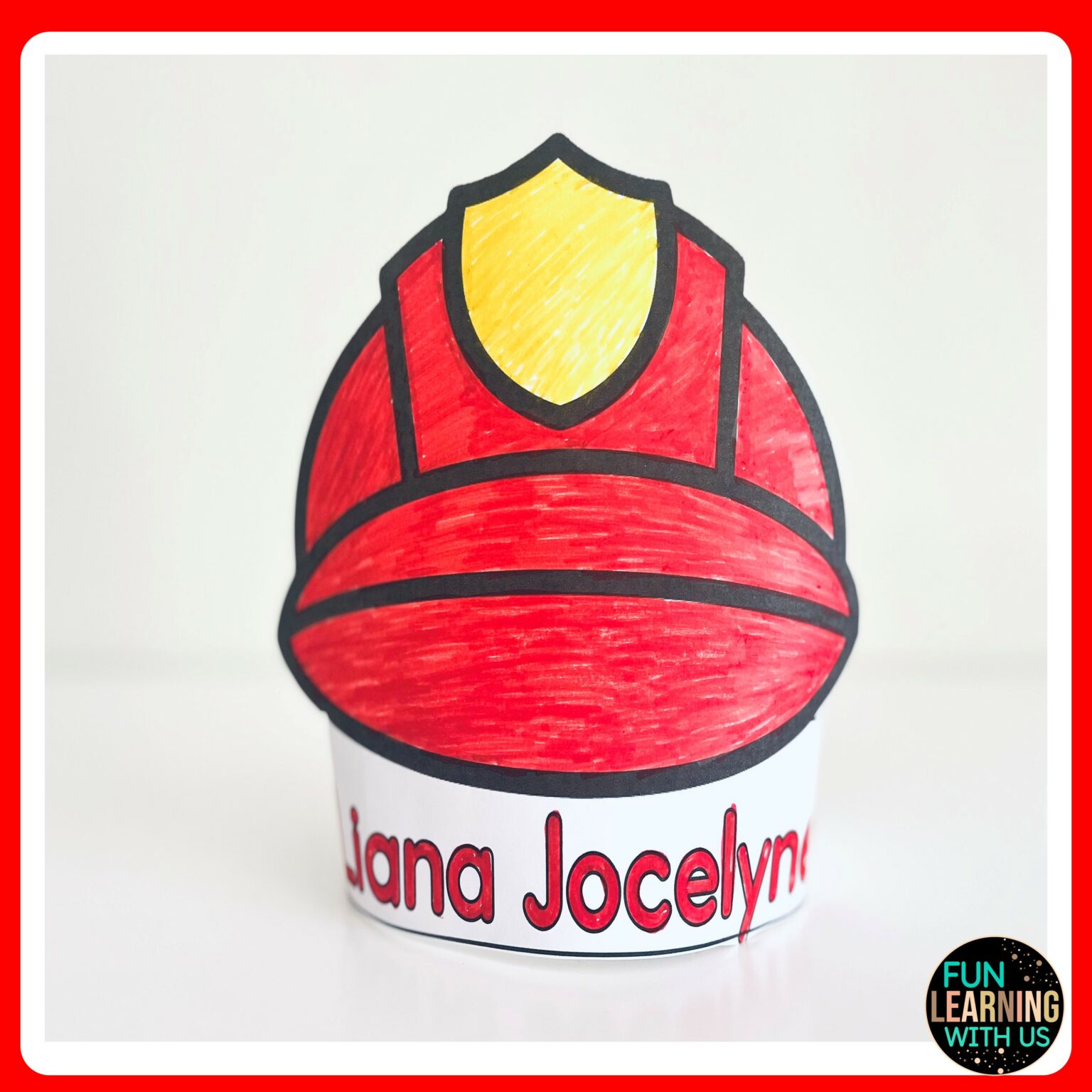 Firefighter Theme Craft Bundle | Community Helpers Activity | Made By ...