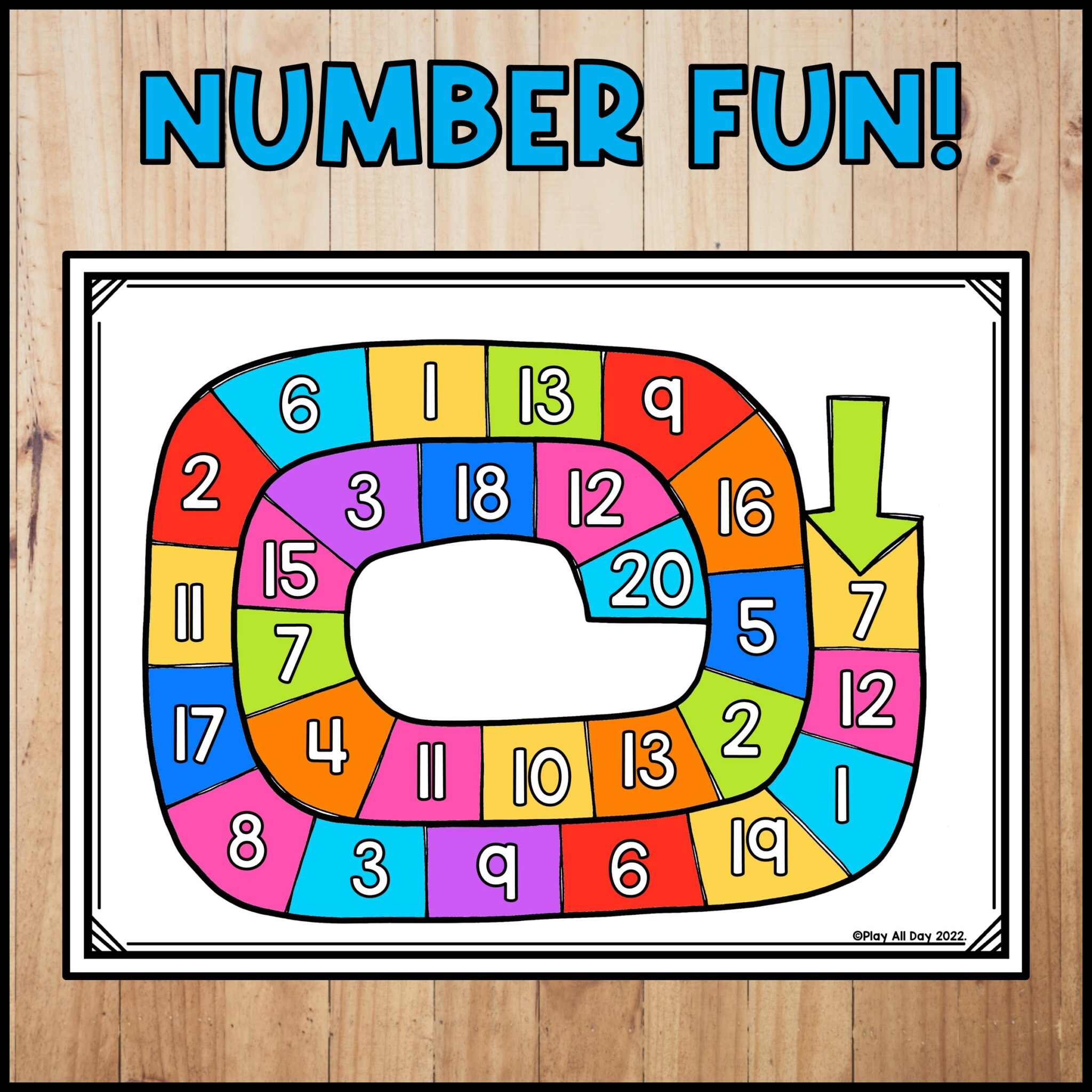 Number Board Games | Number Recognition Activities | Made By Teachers