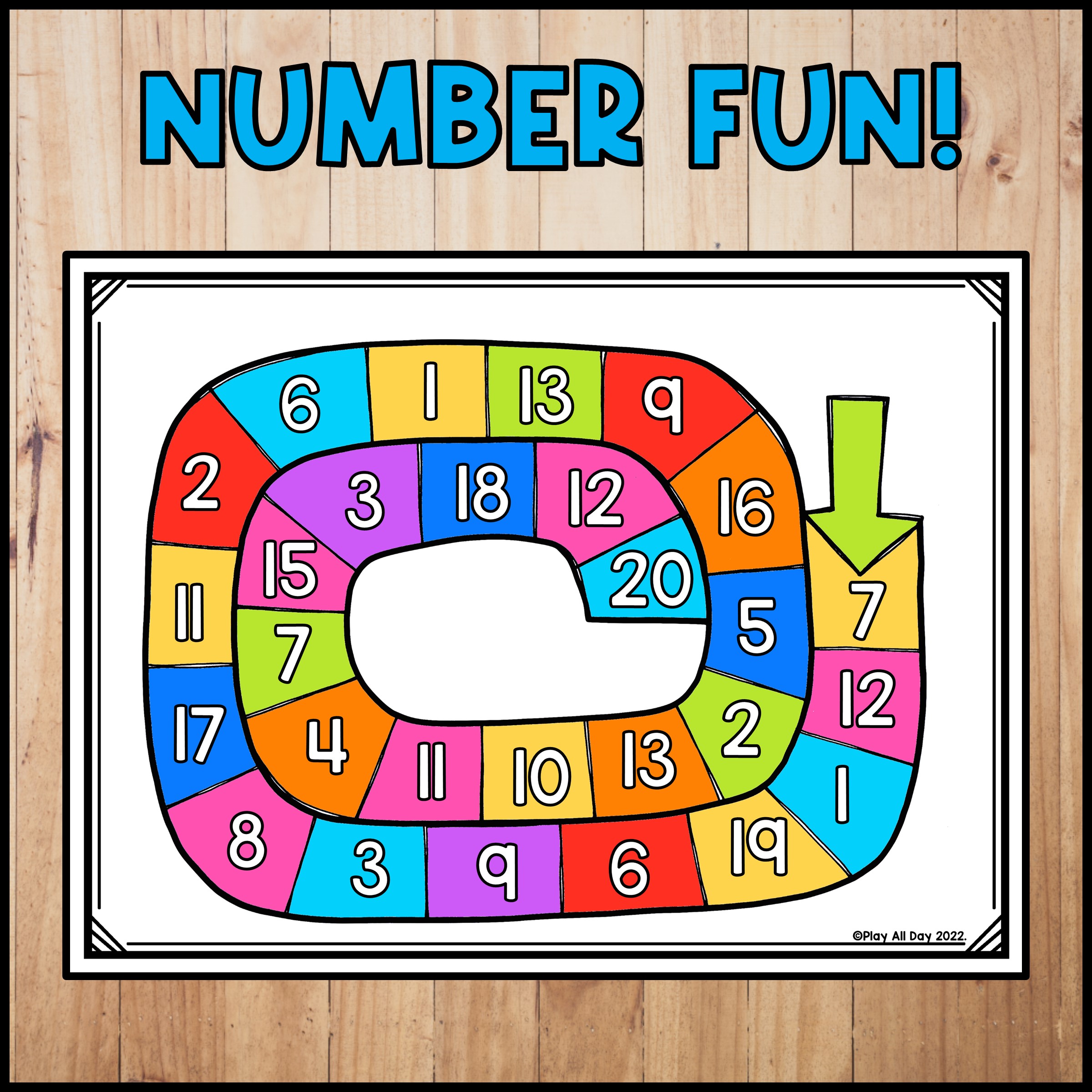 Number Board Games | Number Recognition Activities | Made By Teachers