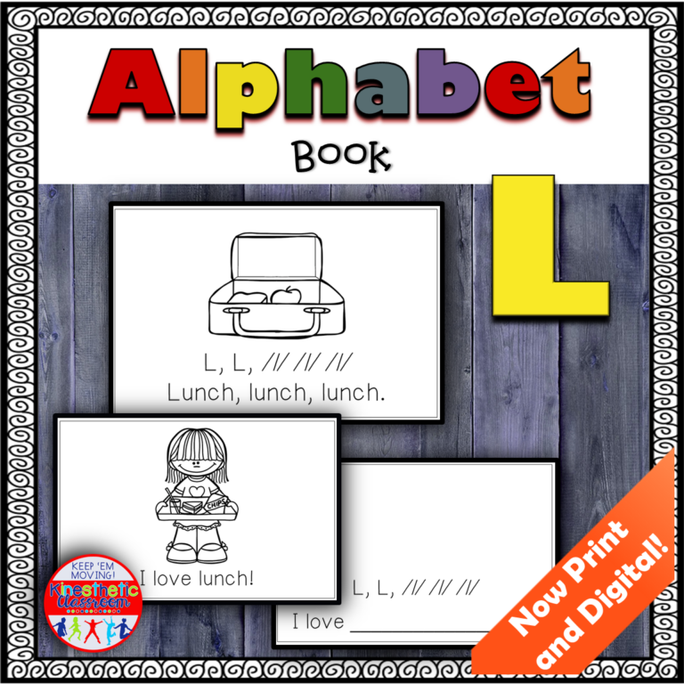 Alphabet Letter L Recognition & Sound Practice Book - Digital & Print ...