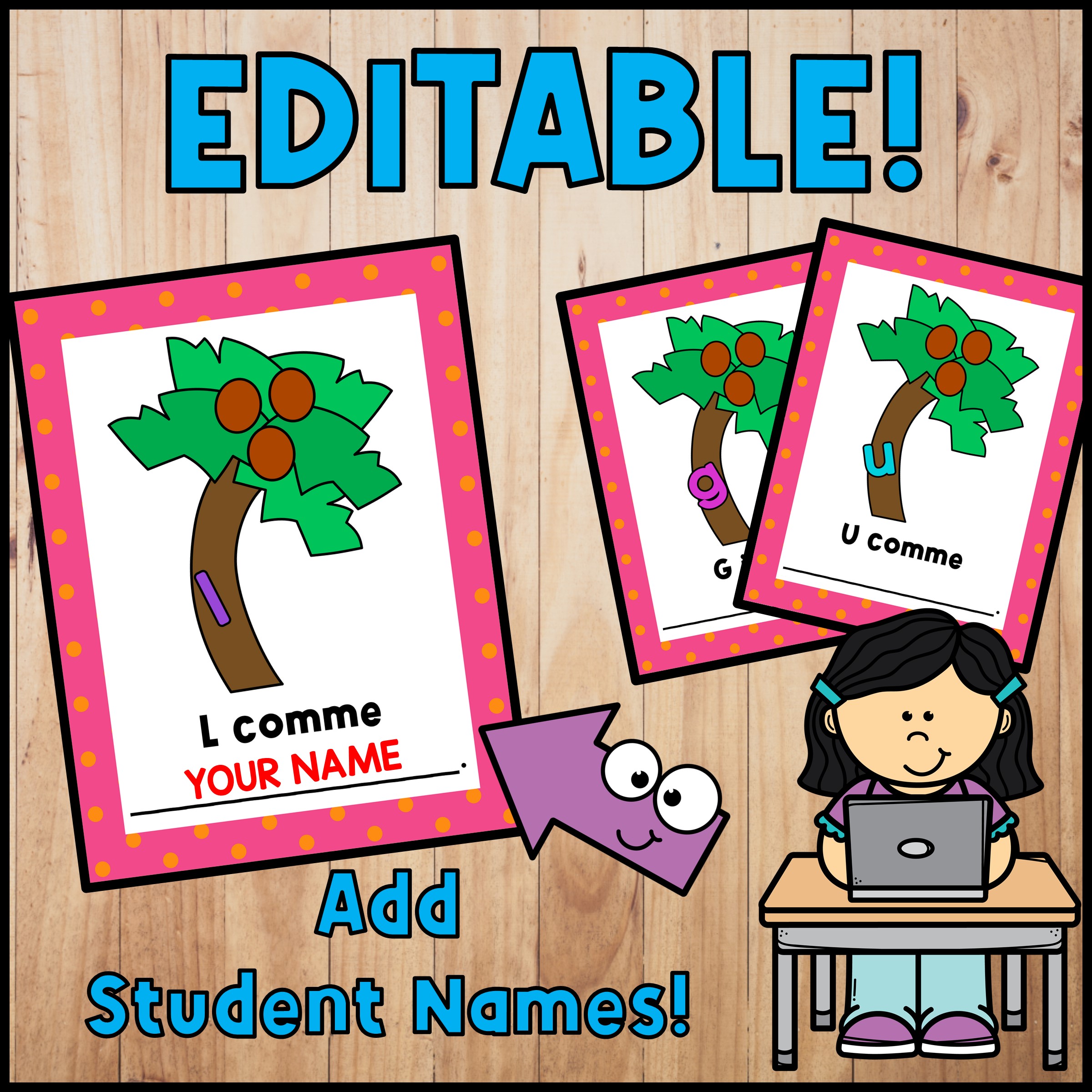 EDITABLE FRENCH Tika Tika Boum Boum Class Book | Names in Our Class ...