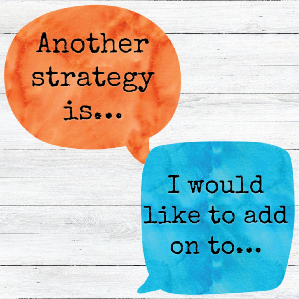 Math Talk Conversation & Discussion Sentence Stem Posters with Student ...