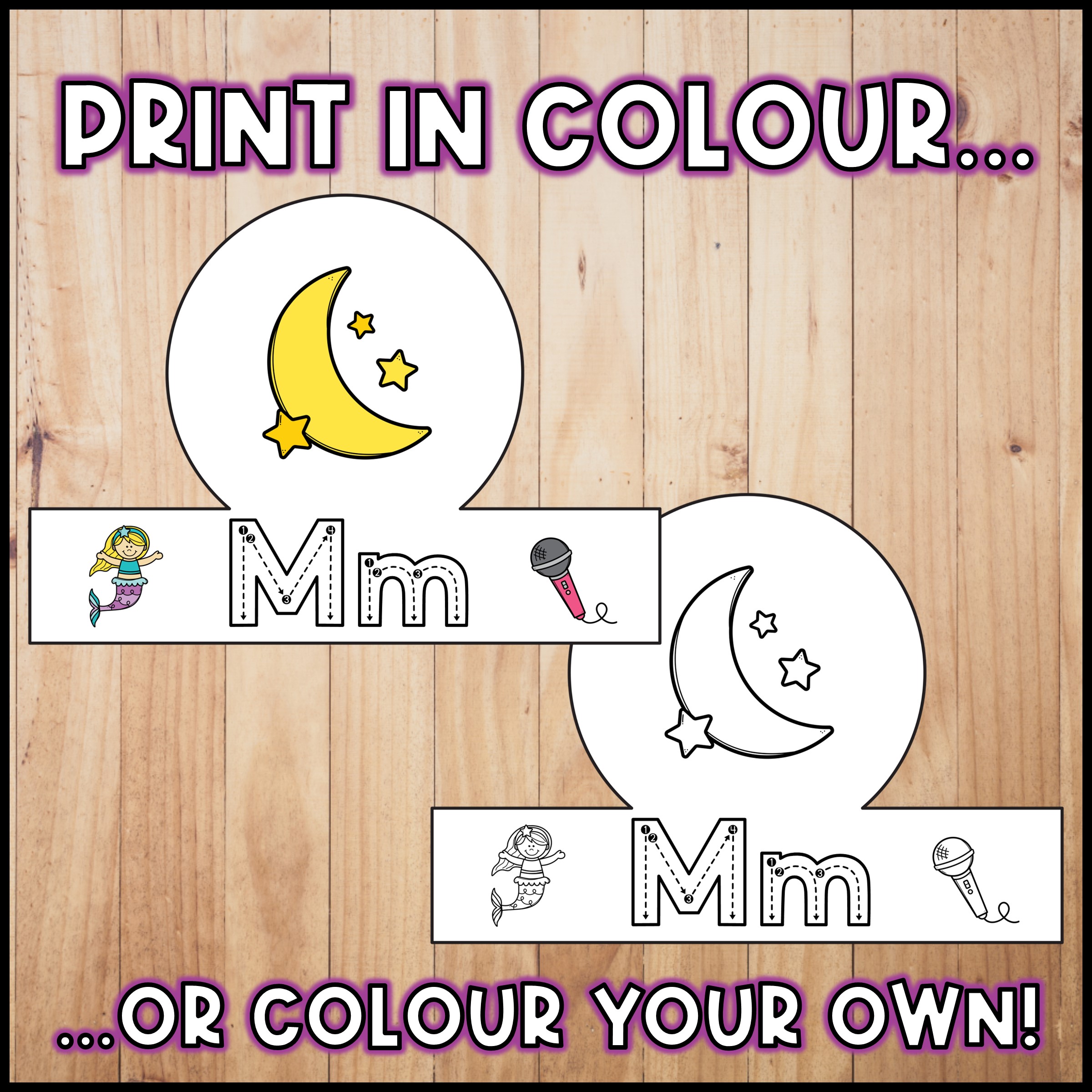 Alphabet Crowns | Letter Hats for Alphabet Recognition - Made By Teachers