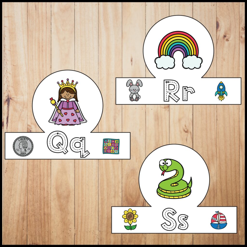 Alphabet Crowns | Letter Hats for Alphabet Recognition | Made By Teachers