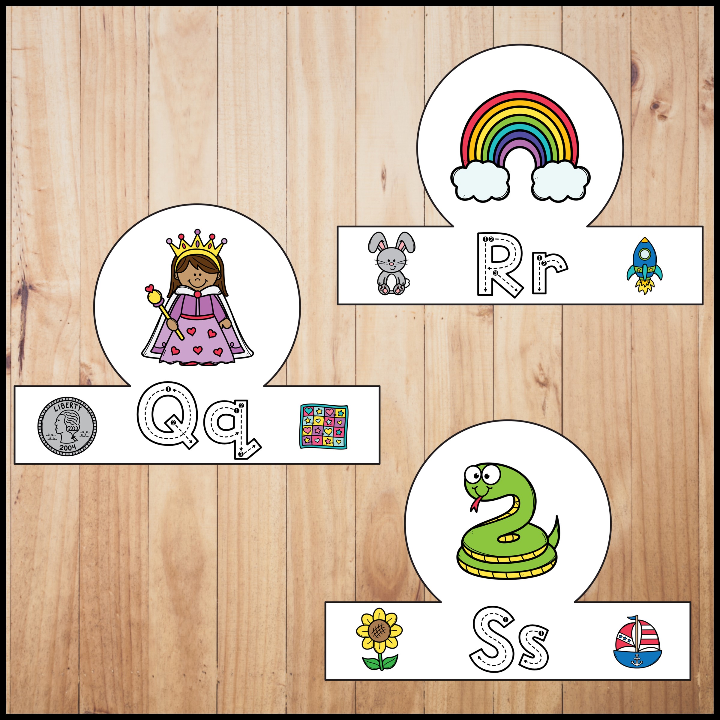 Alphabet Crowns | Letter Hats for Alphabet Recognition | Made By Teachers