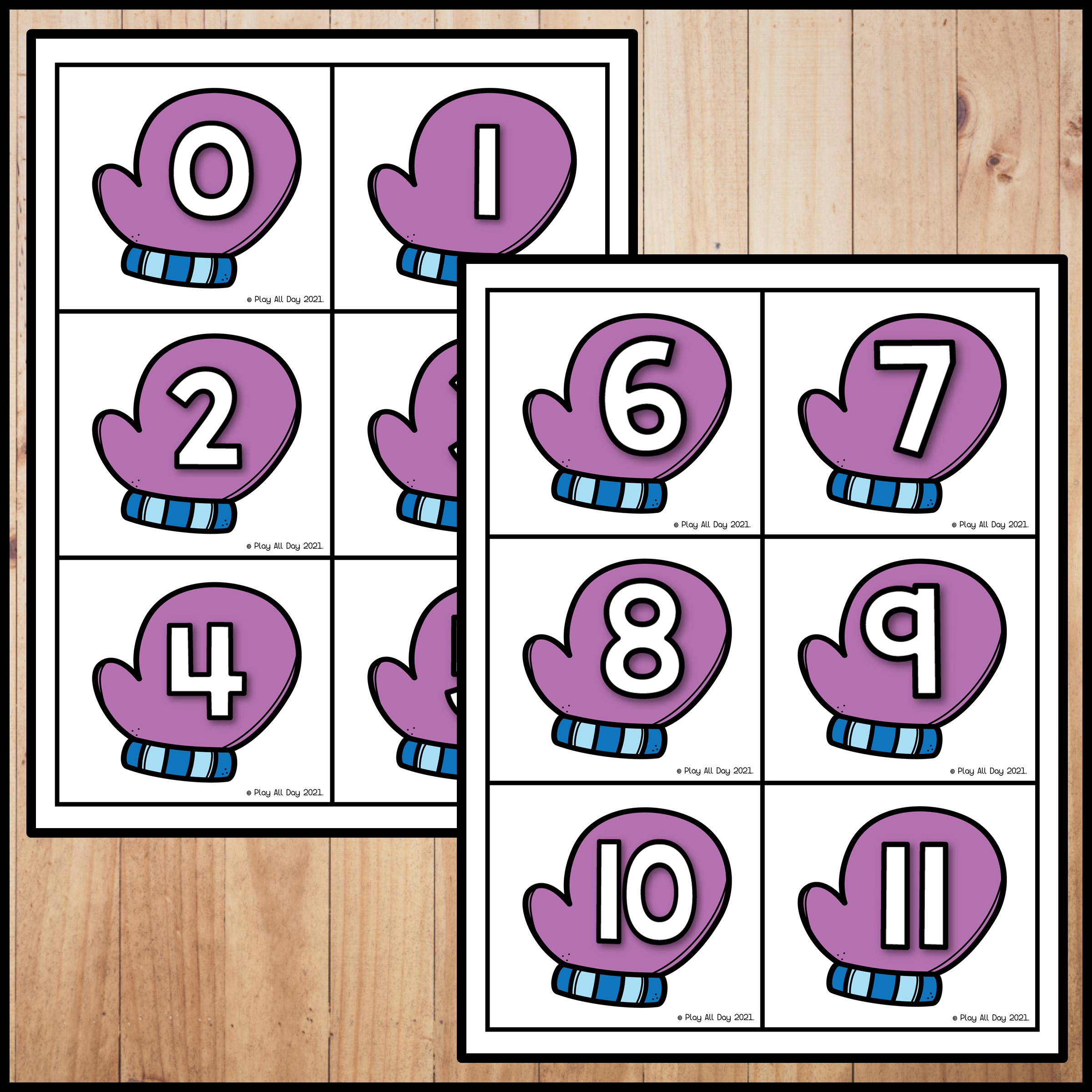 WINTER Hide & Seek | Pocket Chart Game | Letter and Number Recognition ...