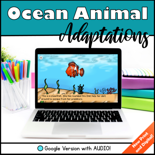 Ocean Animal Adaptations Book Print and Digital | Made By Teachers