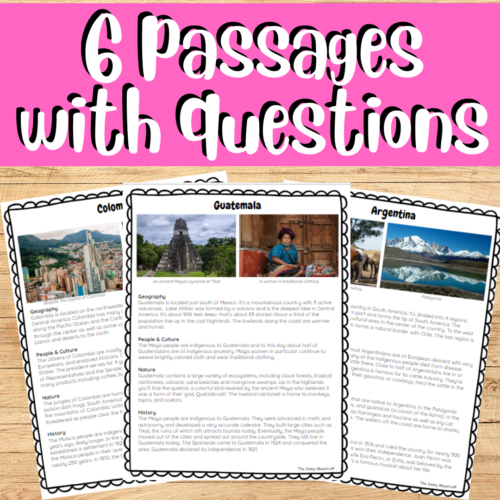 Latin American Countries and People Paises y figuras latinos Bilingual ...