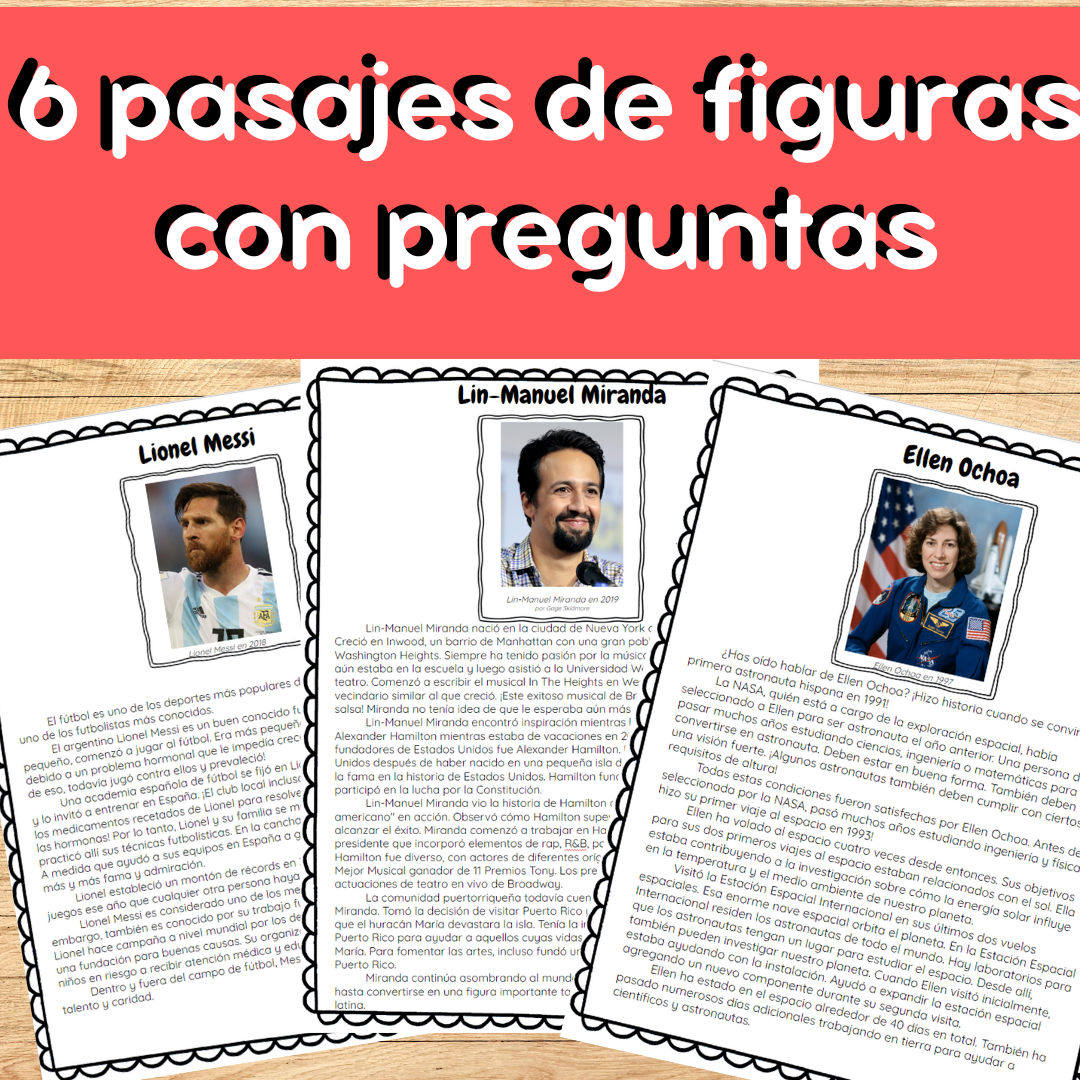 Spanish Bundle: Latin American Countries and People Paises y figuras ...