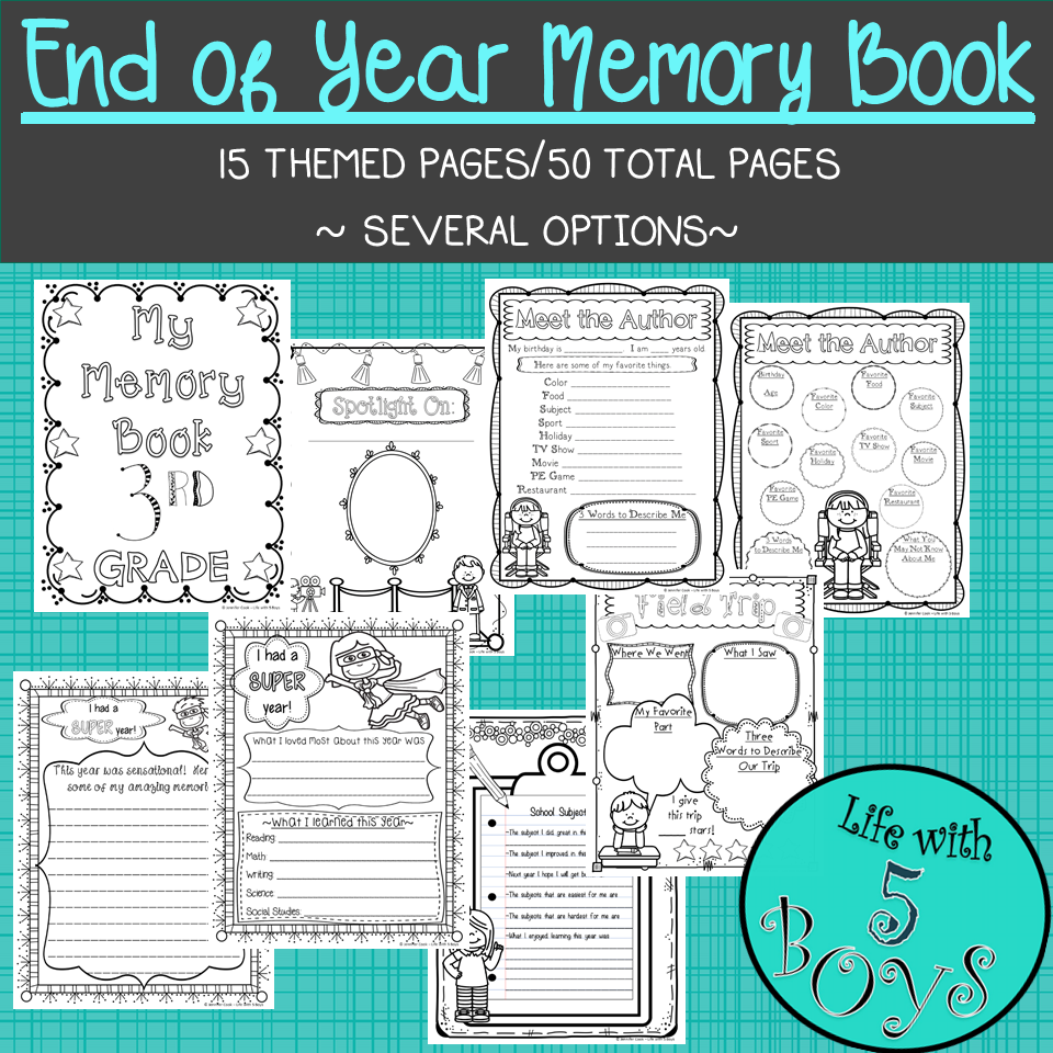 End of Year Memory Book | Made By Teachers
