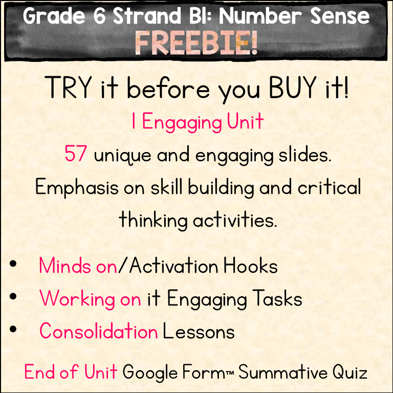 Grade 6 Number Sense Ontario Math - Digital Google Slides | Made By ...
