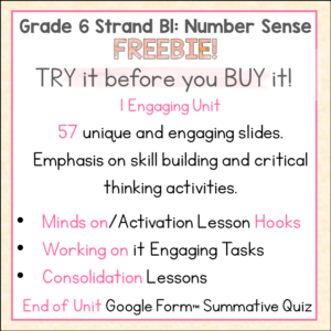 Grade 6 Number Sense Ontario Math - Digital Google Slides - Made By ...