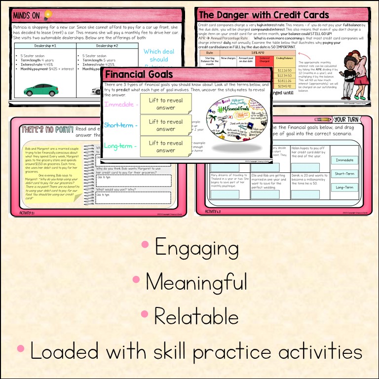 Grade 6 NEW Ontario Math Financial Literacy Digital Google Slides ...