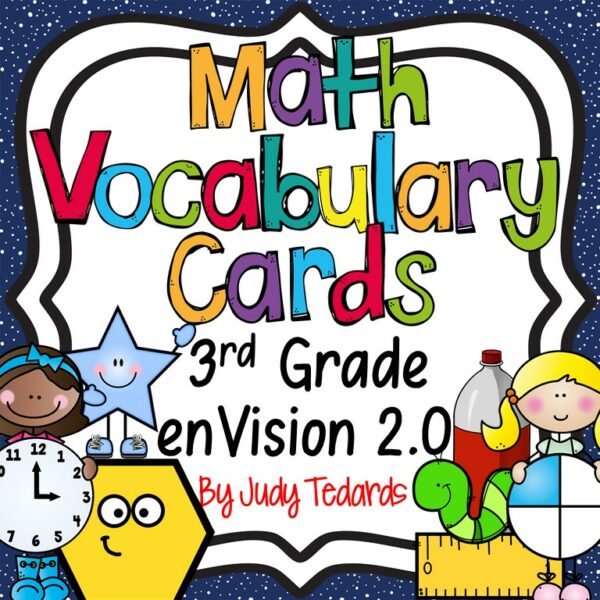EnVisions 2.0 Math Vocabulary Cards for 3rd Grade | Made By Teachers