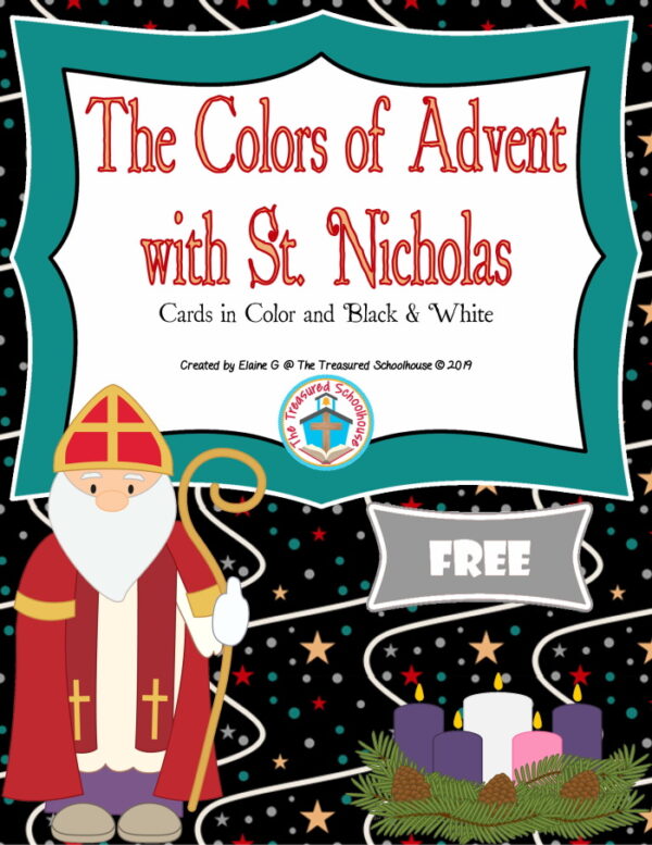 The Colors of Advent with St. Nicholas Cards {FREEbie} - Made By Teachers