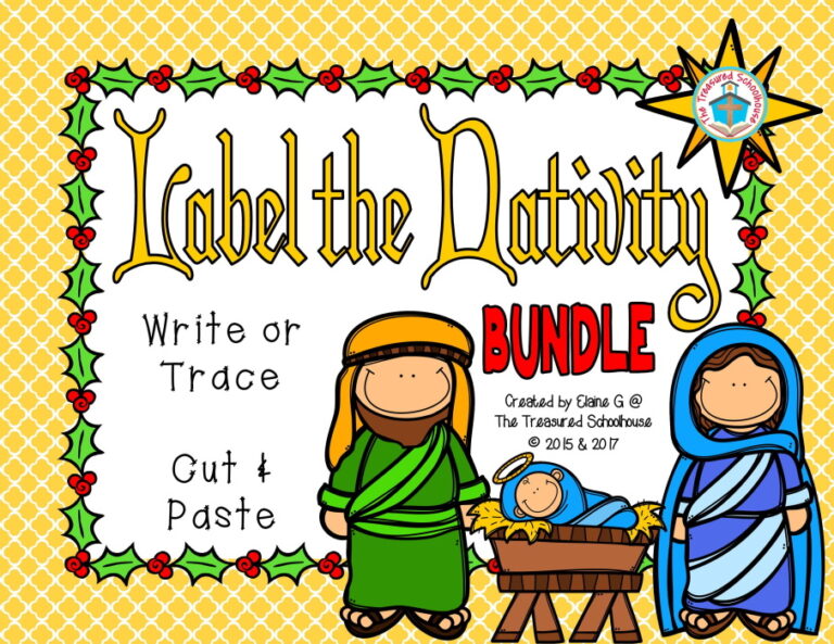 Label the Christmas Nativity BUNDLE | Made By Teachers