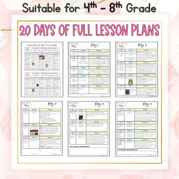 First 20 Days of School Math & Literacy Back to School PRINT & DIGITAL ...