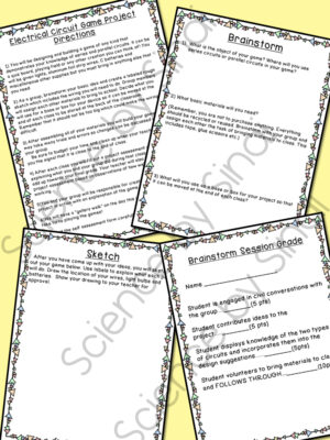 STEM Electricity Circuit Design a Game Activity with Assessments ...