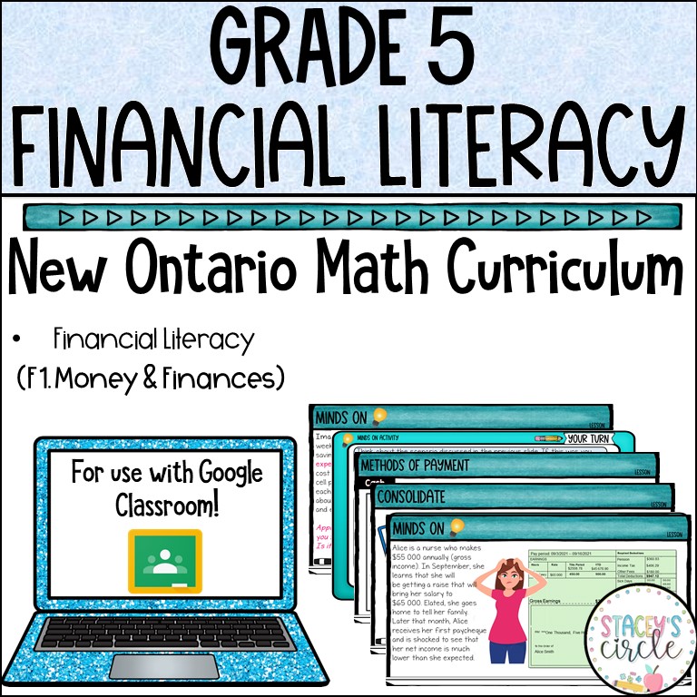 Grade 5 NEW Ontario Math Financial Literacy Digital Slides | Made By ...