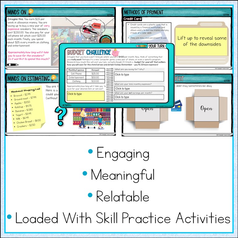 Grade 5 NEW Ontario Math Financial Literacy Digital Slides | Made By ...