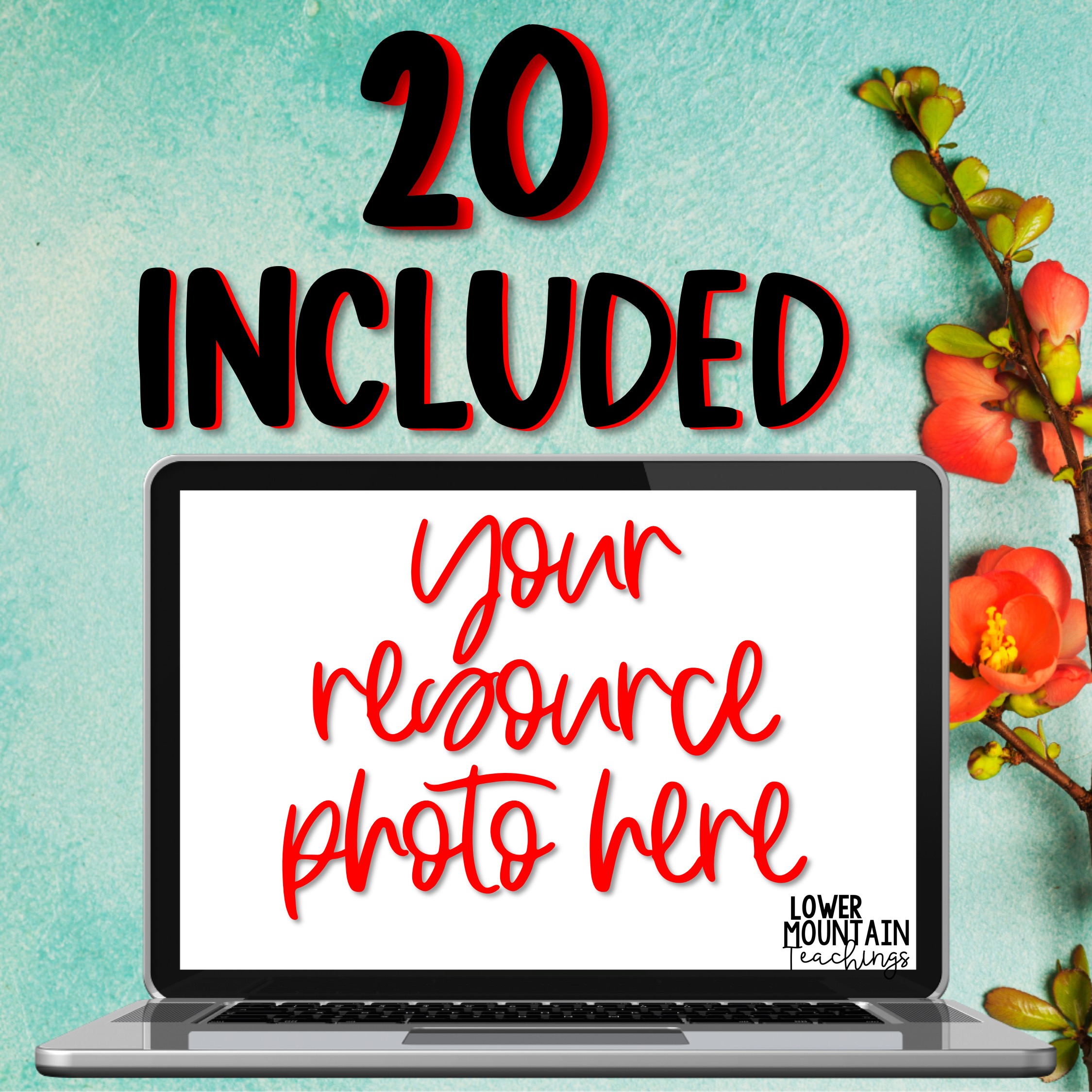 Spring Computer Mock-Ups for Resources or Social Media | Made By Teachers