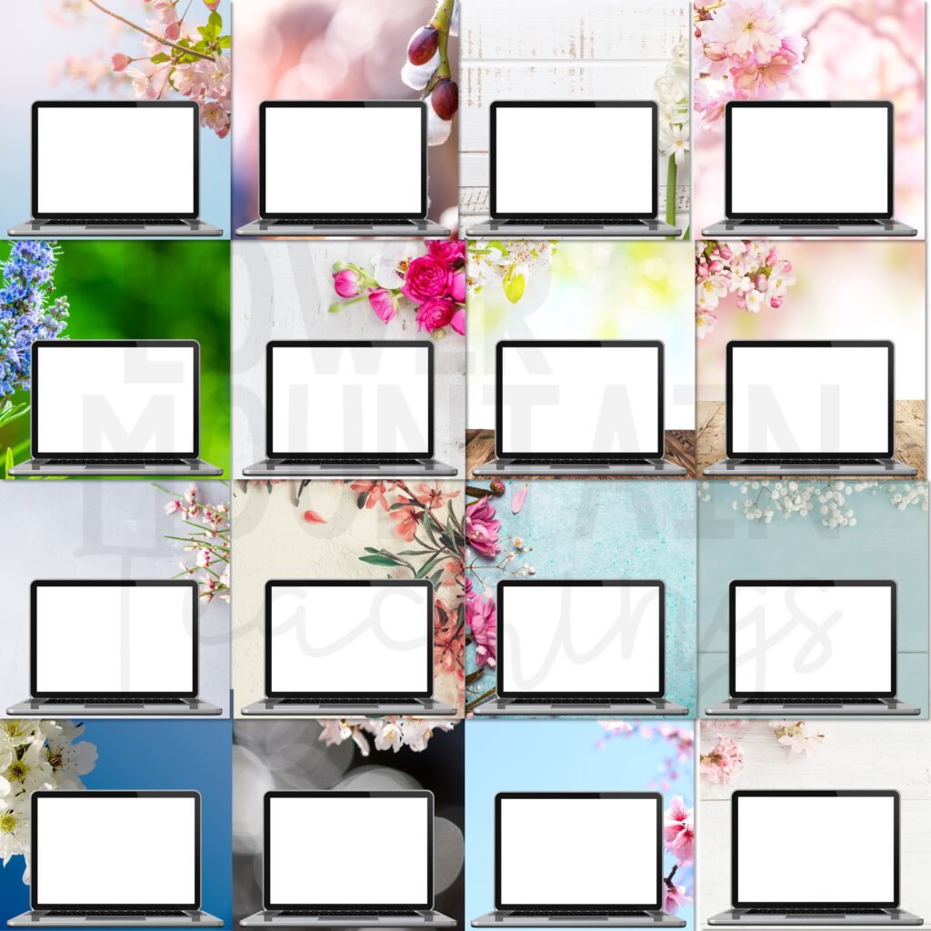 Spring Computer Mock-Ups for Resources or Social Media | Made By Teachers