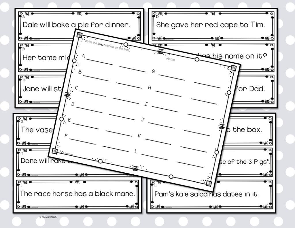 Reading Fluency Sentences CVCe | Made By Teachers