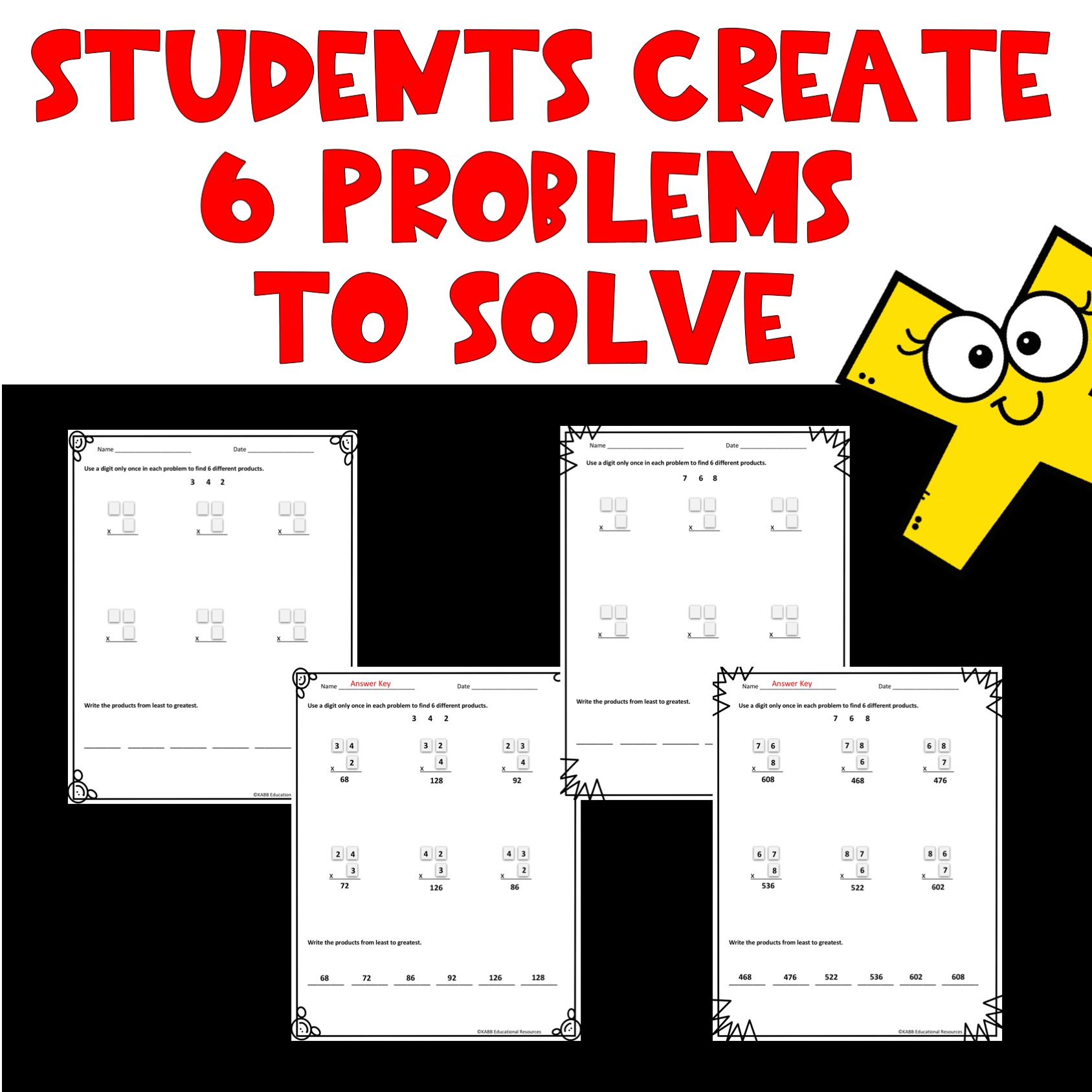 Multiplication 2 x 1 Create a problem | Made By Teachers