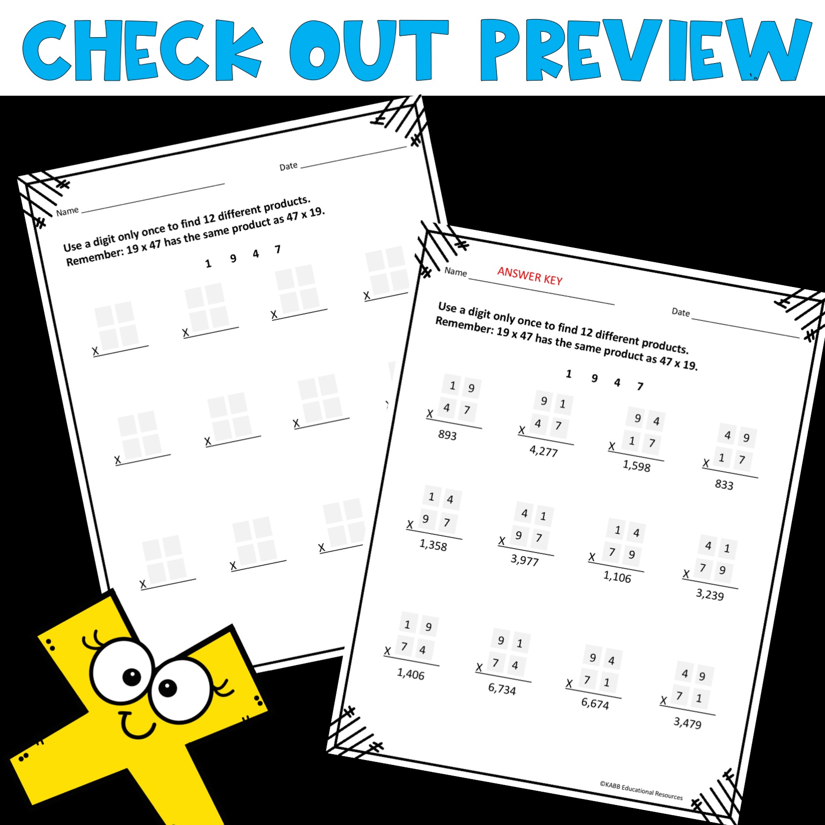 Multiplication 2 x 2 Create the Problems | Made By Teachers