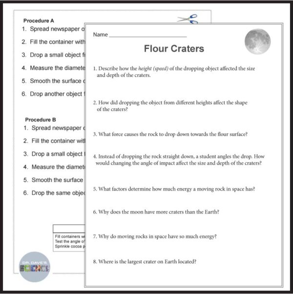 Craters on the Moon The Solar System Activity Math - Made By Teachers