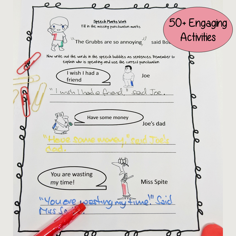 Billionaire Boy Worksheet Pack | Made By Teachers