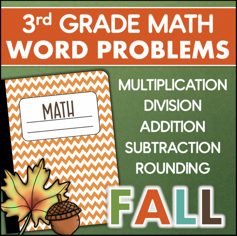 3rd Grade Word Problems Addition Subtraction Multiplication Rounding 2 ...