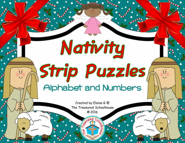 Nativity Strip Puzzles for Alphabet and Numbers | Made By Teachers