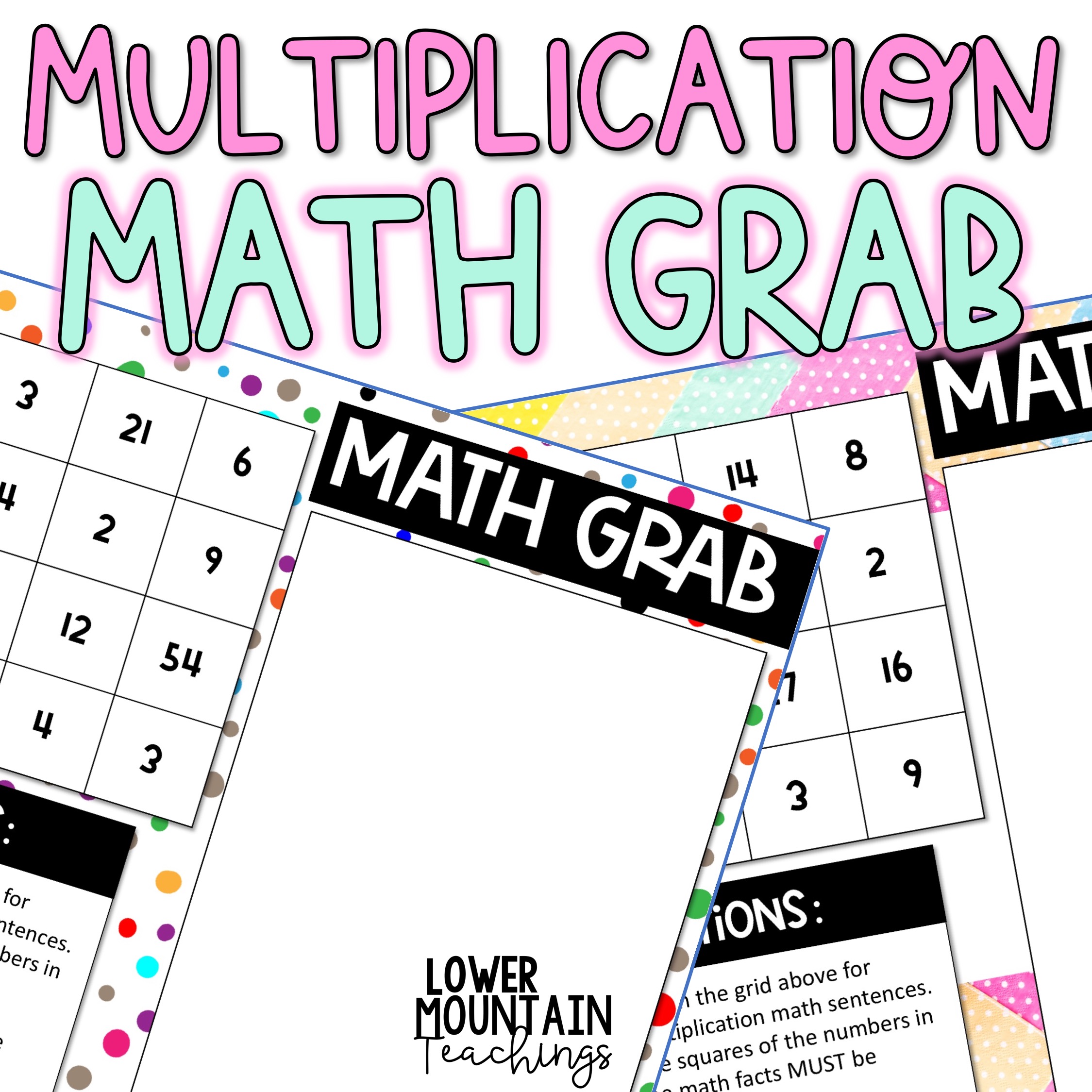 Multiplication Game Basic Facts Find the Facts Digital Options | Made ...