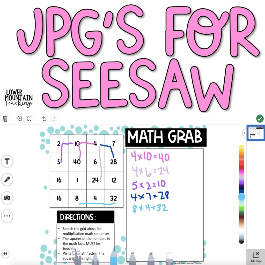 Multiplication Game Basic Facts Find the Facts Digital Options | Made ...