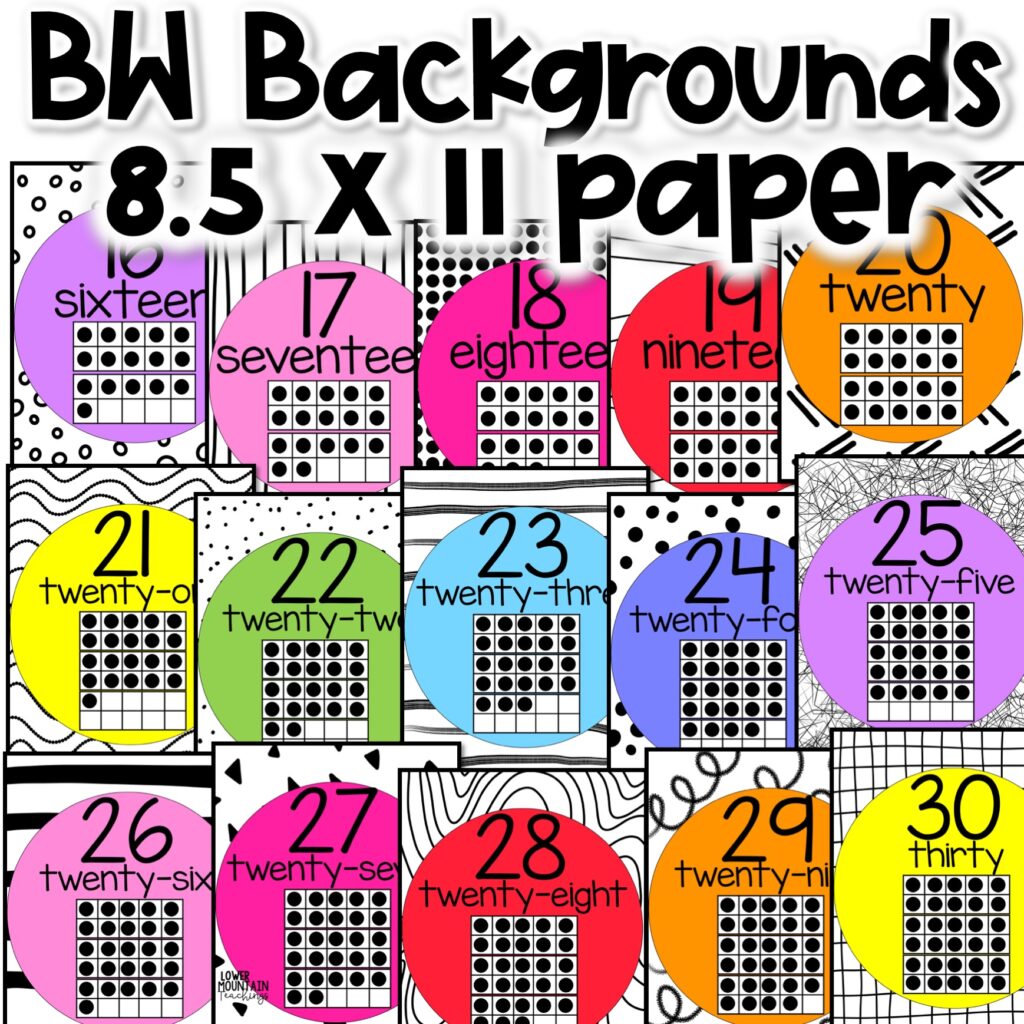 Back to School Number Line and Number Posters Rainbow Pastels | Made By ...