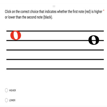DIGITAL Music Theory Lesson 1 The Staff Google Classroom - Self Grading ...