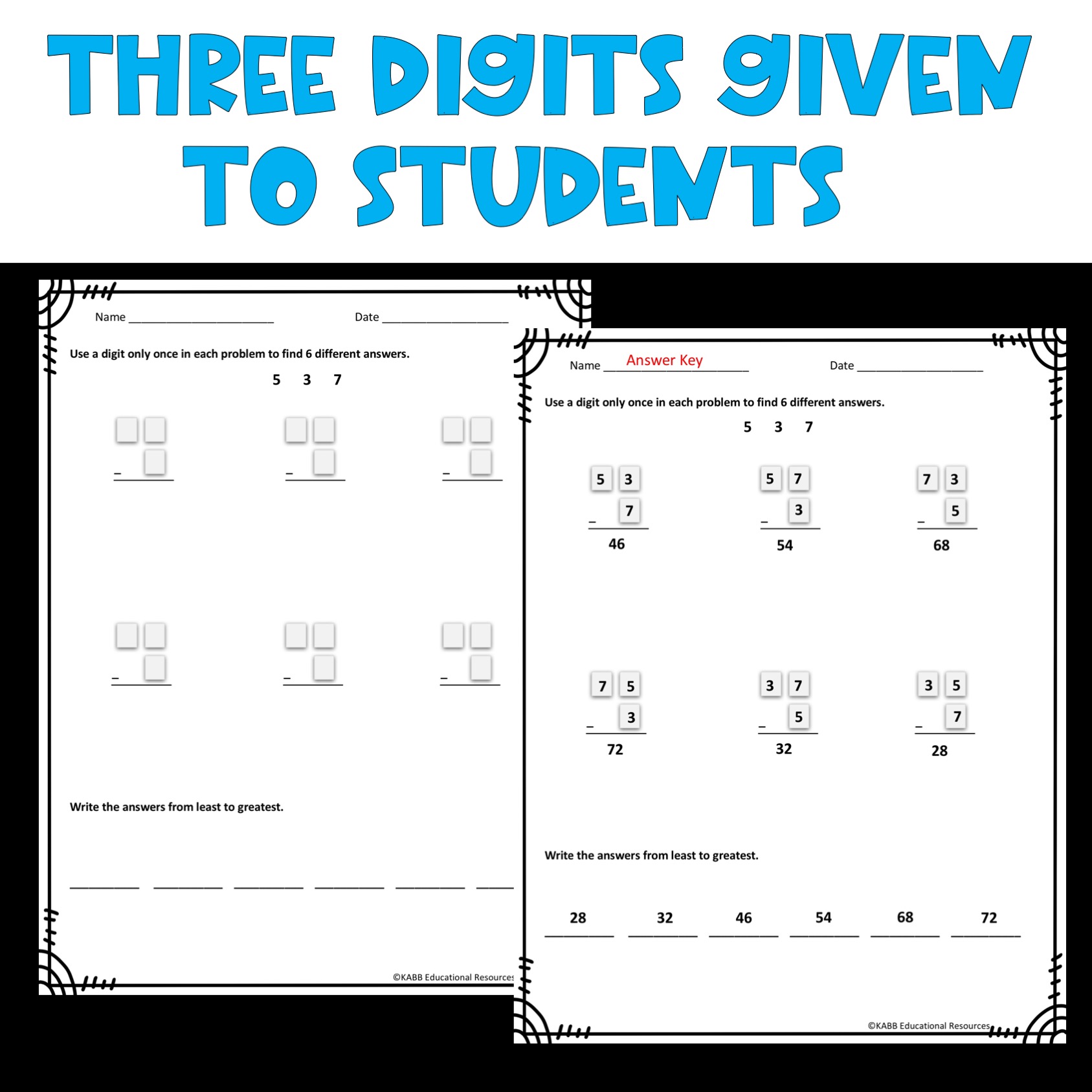 Subtraction Create a Problem | Made By Teachers