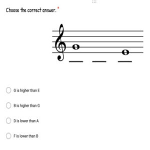 DIGITAL Music Theory Lesson 2: The Treble Clef - Self Grading - No Prep ...